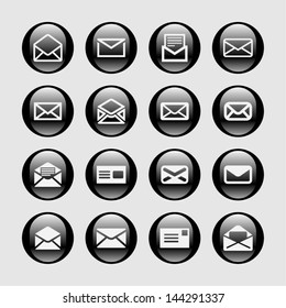 Letter Button Icons Stock Vector (Royalty Free) 144291337 | Shutterstock