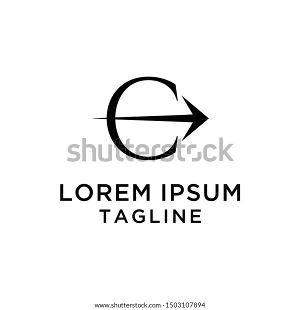 Letter C Arrow Logo Template Stock Vector (Royalty Free) 1503107894 ...