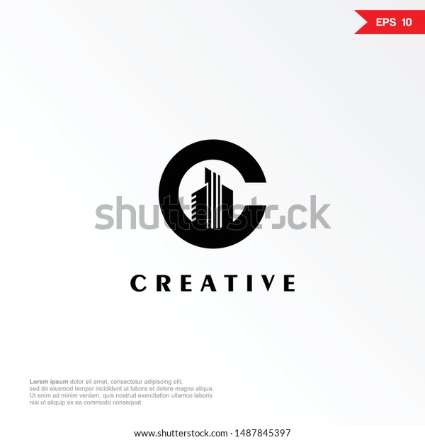 Letter C Building Logo Icon Design Stock Vector (Royalty Free ...