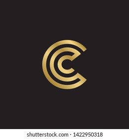 Letter C Cc Ccc Minimalist Art Stock Vector (Royalty Free) 1422950318 ...