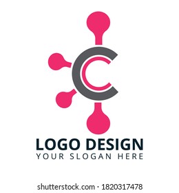 Letter C Chemist Logo Design Vector Stock Vector (Royalty Free ...