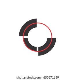 Letter C Circle Logo Stock Vector (Royalty Free) 653671639 | Shutterstock