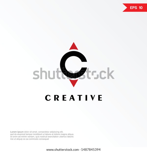 Letter C Compass Logo Icon Design Stock Vector (Royalty Free ...
