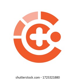 Letter C Cross Plus Icon Logo Stock Vector (Royalty Free) 1725321880 ...