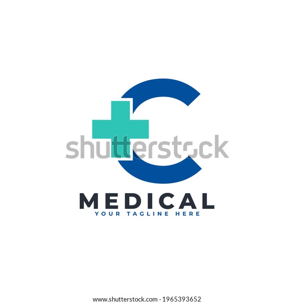 Letter C Cross Plus Logo Usable Stock Vector (Royalty Free) 1965393652 ...