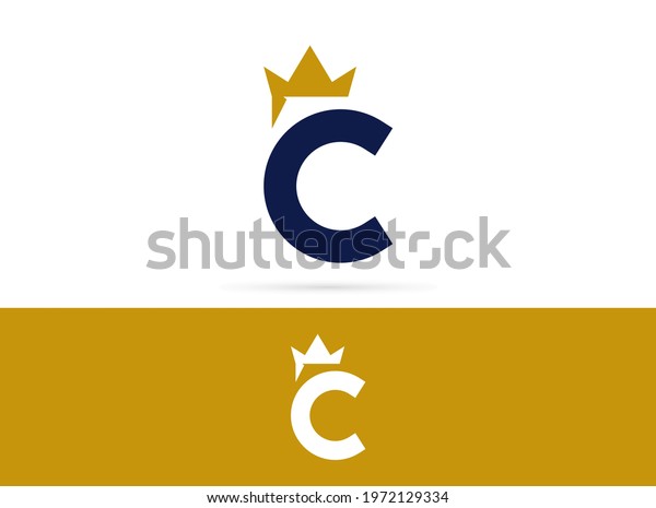 Letter C Crown Logo Design Vector 库存矢量图（免版税）1972129334 | Shutterstock
