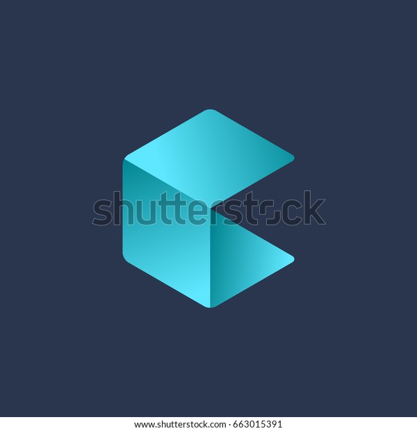 Letter C Cube Logo Icon Design Stock Vector (Royalty Free) 663015391 ...