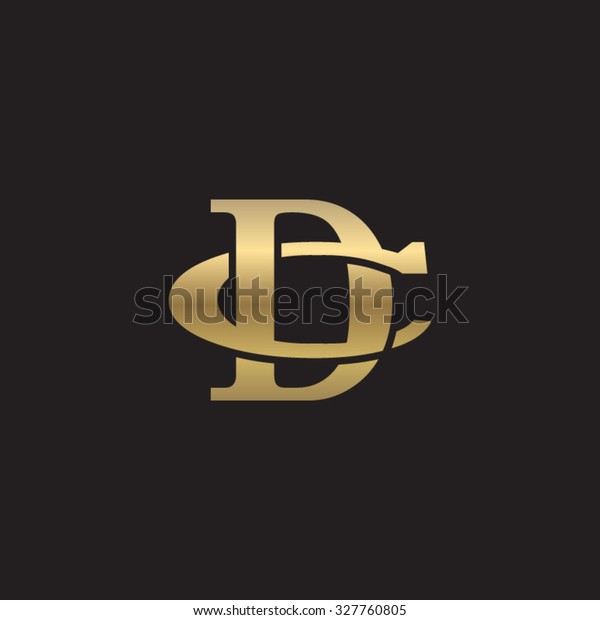 Letter C D Monogram Golden Logo Stock Vector (Royalty Free) 327760805 ...