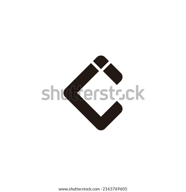 Letter C Diamond Geometric Symbol Simple Stock Vector (Royalty Free ...