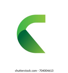 Letter C Green Logo Concept Stock Vector (Royalty Free) 704004613 ...