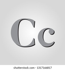 Letter C Grey Stock Vector (Royalty Free) 1317166817 | Shutterstock