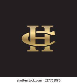 Letter C H Monogram Golden Logo Stock Vector (Royalty Free) 327761096 ...