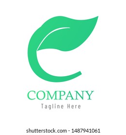 Letter C Leaf Logo Design Nature Stock Vector (Royalty Free) 1487941061 ...