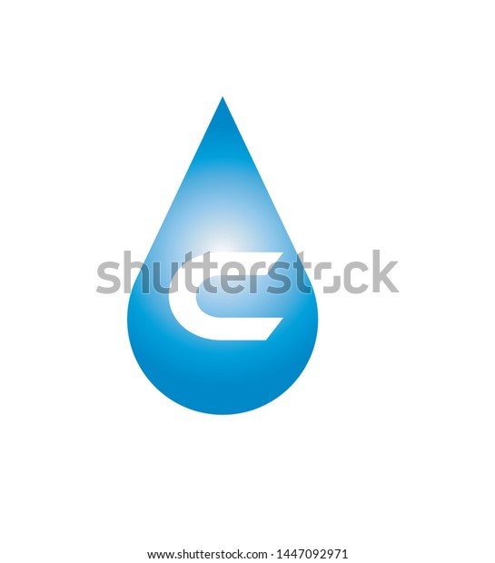 Letter C Light Blue Background Stock Vector (Royalty Free) 1447092971 ...