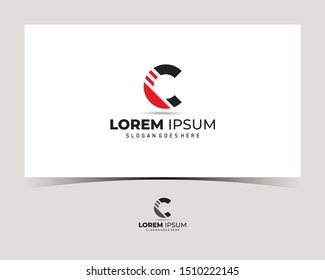 Letter C Logo Simple Flat Design Stock Vector (Royalty Free) 1510222145 ...