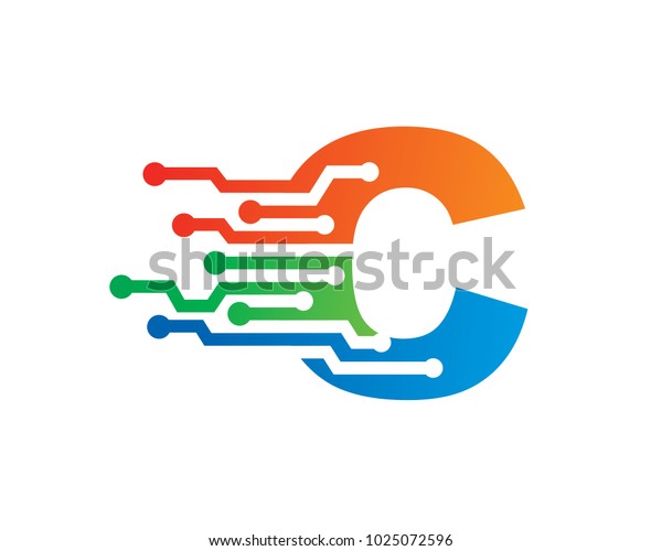 Letter C Logo Template Design Emblem Stock Vector (Royalty Free) 1025072596