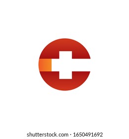 Letter C Logo Vector Medical Health Stock Vector (Royalty Free ...