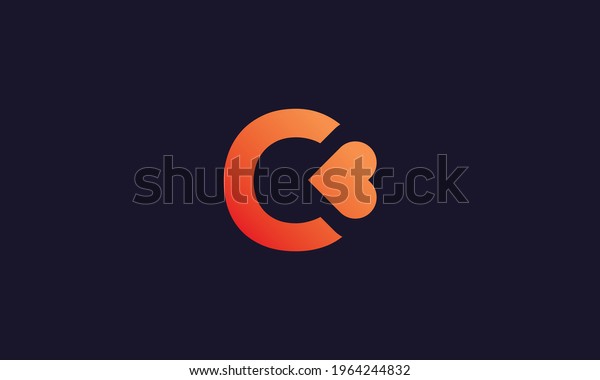 Letter C Love Logo Vector Icon Stock Vector (Royalty Free) 1964244832 ...