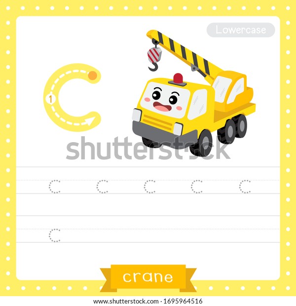 Letter C Lowercase Cute Children Colorful Stock Vector (Royalty Free ...