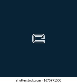 Letter C Minimal Logo Icon Design Stock Vector (Royalty Free ...