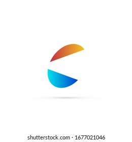 Letter C Minimalist Simple Digital Modern Stock Vector (Royalty Free ...
