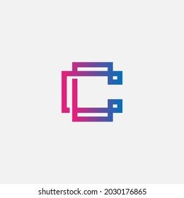 Letter C Monogram Logo Design Inspiration: เวกเตอร์สต็อก (ปลอดค่า ...