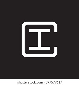 Letter C Monogram Square Shape Logo Stock Vector (Royalty Free ...