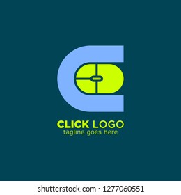 Letter C Mouse Click Logo Vector Stock Vector (Royalty Free) 1277060551 ...