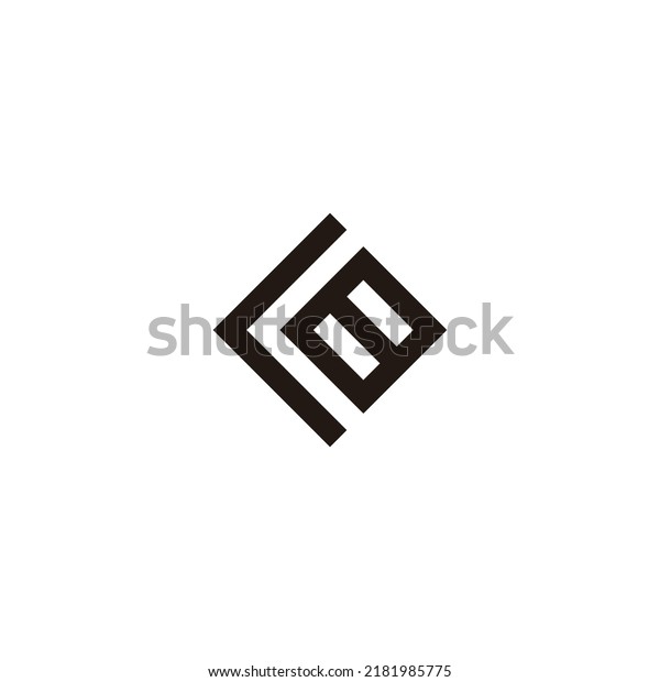 Letter C Number 8 Square Geometric Stock Vector (Royalty Free ...