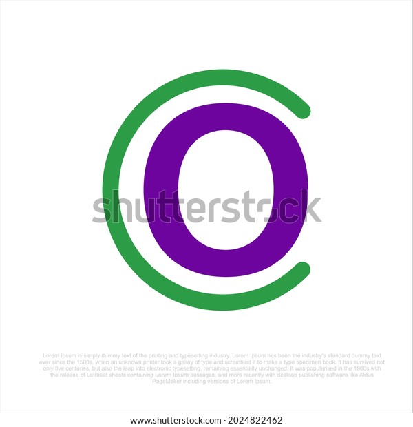Letter C O Vector Logo Design Stock Vector (Royalty Free) 2024822462 ...