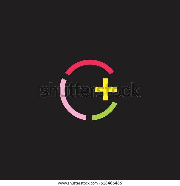 Letter C Plus Shapes Design Logo Stock Vector (Royalty Free) 616486466 ...