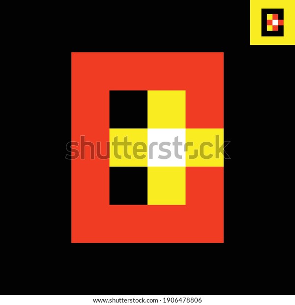 Letter C Plus Sign Monogram Logo Stock Vector (Royalty Free) 1906478806