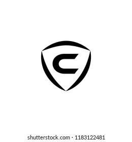 Letter C Shield Logo Design Stock Vector (Royalty Free) 1183122481 ...