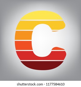 Letter C Sign Design Template Element Stock Vector (Royalty Free ...