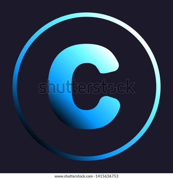 Letter C Sign Design Template Element Stock Vector (Royalty Free ...