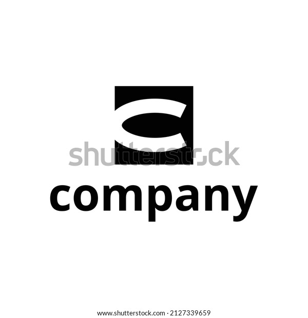 Letter C Square Black Color Logo Stock Vector (Royalty Free) 2127339659 ...