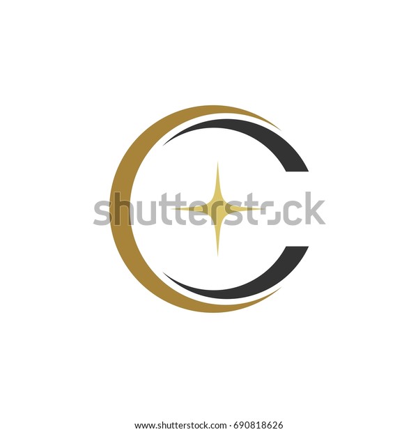 Letter C Swoosh Star Logo Template: เวกเตอร์สต็อก (ปลอดค่าลิขสิทธิ์ ...