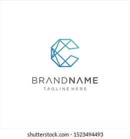 Letter C Tech Logo Design Vector Stock Vector (Royalty Free) 1523494493 ...