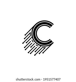 Letter C Tech Logo Design Vector Stock Vector (Royalty Free) 1951577407 ...