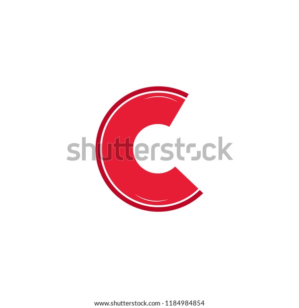 Letter C Vector Line Logo Design: stockvector (rechtenvrij) 1184984854 ...