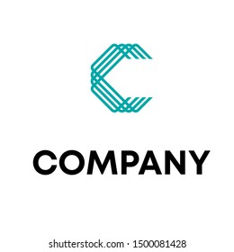 Letter C Vector Logo Sign Template Stock Vector (Royalty Free ...