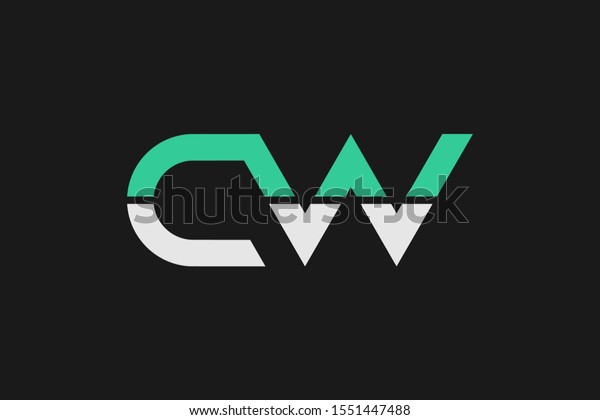 Letter C W Logo Design Vector Stock Vector (Royalty Free) 1551447488 ...