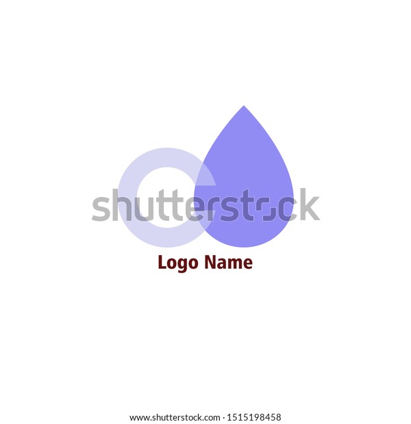 Letter C Water Drop Logo Design Stock Vector (Royalty Free) 1515198458 ...