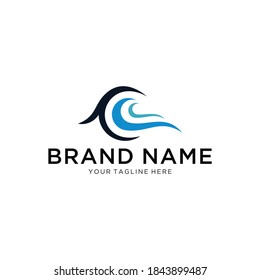 Letter C Wave Logo Template Symbol Stock Vector (Royalty Free ...
