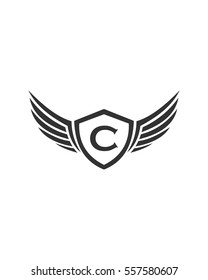 Letter C Wing Logo Stock Vector (Royalty Free) 557580607 | Shutterstock