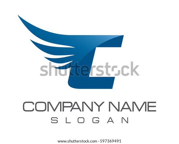 Letter C Wings Logo Stock Vector (Royalty Free) 597369491 | Shutterstock