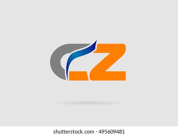 Letter C Z Logo Vector Stock Vector (Royalty Free) 495609481 | Shutterstock