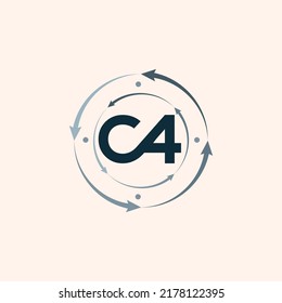 Letter C4 Design Logo Stock Vector (Royalty Free) 2178122395 | Shutterstock