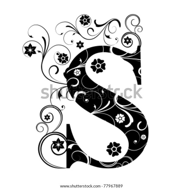 Letter Capital S: vector de stock (libre de regalías) 77967889 ...