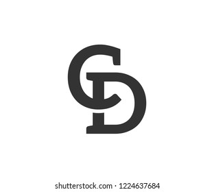 Letter Cd Logo Designs Stock Vector (Royalty Free) 1224637684 ...